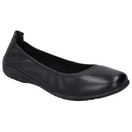Josef Seibel Damen Ballerina "Fenja 01", Gr. 37, schwarz, Leder, Schuhe, Flache Schuhe, Bequemschuh, Slipper zum Schlupfen