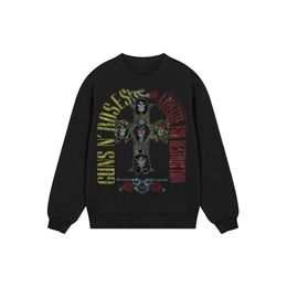 F4NT4STIC Sweatshirt 'Guns N' Roses Skull Rock Band Merch' male Black size L