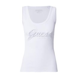 Guess Top 'RAISSA' Damen Gr&ouml;&szlig;e XL transparent / wei&szlig;