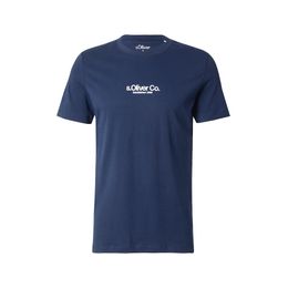s.Oliver T-Shirt Herren Größe XL marine / weiß