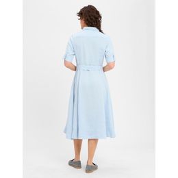 Polo Ralph Lauren Leinenkleid Damen Gr&ouml;&szlig;e 36 hellblau Winterkleid