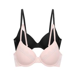 Dorina BH 'DEMI' Damen Größe 75 rosa / schwarz