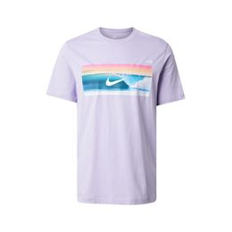 Nike Sportswear T-Shirt Herren Gr&ouml;&szlig;e L cyanblau / flieder / orange / hellpink