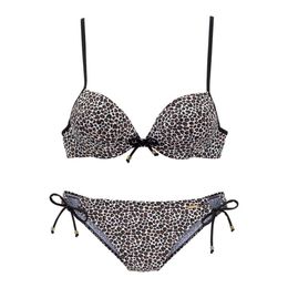 Bruno Banani Bikini Damen Gr&ouml;&szlig;e XXS braun / schwarz