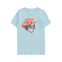 Nike Sportswear Shirt Jungen Größe 98/104 himmelblau / hellblau / hellrot / weiß