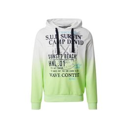 CAMP DAVID Sweatshirt Herren Gr&ouml;&szlig;e 4XL neongr&uuml;n / schwarz / wei&szlig;