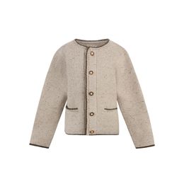 Stockerpoint Strickjacke 'Malo' Jungen Größe 86/92 hellbeige / dunkelbeige / umbra