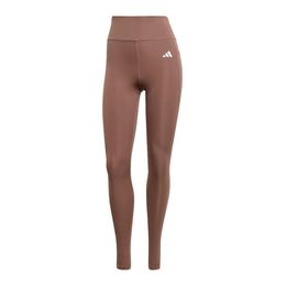adidas Performance Sporthose 'Opt Ess' Damen Größe XXXS/XXS braun / weiß