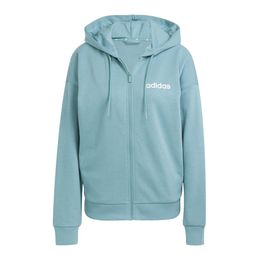 adidas Sportswear Athletic Zip-Up Hoodie 'Essentials' female Blue size M