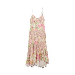 Véro Moda VERO MODA Kleid 'VMAlthea' Damen Größe 42 hellgrün / orange / hellpink / naturweiß Winterkleid