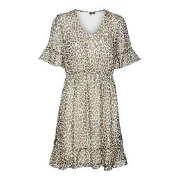Véro Moda VERO MODA Kleid 'VMSMILLA' Damen Größe 34 hellbeige / cappuccino / dunkelbraun