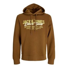 Jack & Jones JACK & JONES Sweatshirt Herren Größe M umbra / kiwi / weiß