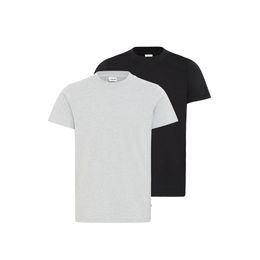 !Solid T-Shirt 'ODIT' 2er Pack Herren Gr&ouml;&szlig;e L graumeliert / schwarz