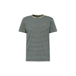Blend T-Shirt 'Dinton' Herren Gr&ouml;&szlig;e L navy / gr&uuml;n / orange