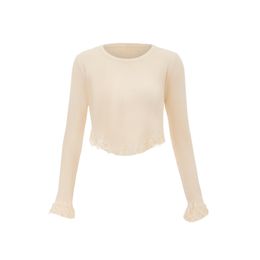 Swirly Pullover Damen Gr&ouml;&szlig;e XS/S beige