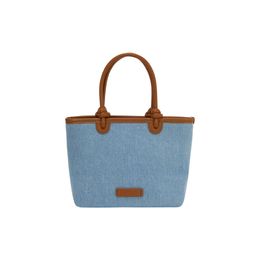 Gaya Handtasche Damen Gr&ouml;&szlig;e One Size blue denim / braun