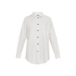 Sanika Bluse 'Classik Look' Damen Gr&ouml;&szlig;e XL dunkelgrau / wollwei&szlig;