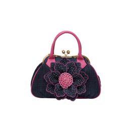 Gaya Handtasche Damen Gr&ouml;&szlig;e One Size dunkelblau / fuchsia