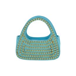 NAEMI Handtasche Damen Gr&ouml;&szlig;e One Size t&uuml;rkis / gold