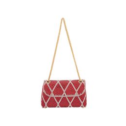 NAEMI Handtasche Damen Gr&ouml;&szlig;e One Size rot / silber