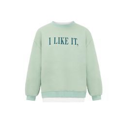 HOMEBASE Sweatshirt Damen Gr&ouml;&szlig;e XS/S t&uuml;rkis / mint / wei&szlig;