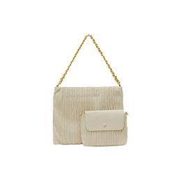 NAEMI Schultertasche Damen Gr&ouml;&szlig;e One Size beige / gold