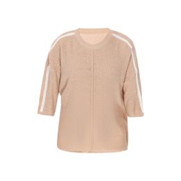Sidona Pullover Damen Gr&ouml;&szlig;e M nude / wei&szlig;