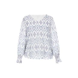 Gaya Bluse 'Fashion Look' Damen Gr&ouml;&szlig;e XL saphir / hellblau / wei&szlig;