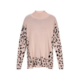 NAEMI Pullover Damen Gr&ouml;&szlig;e XL beige / schwarz