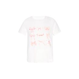 NALLY T-Shirt 'Fashion Look' Damen Gr&ouml;&szlig;e L rosa / wei&szlig;