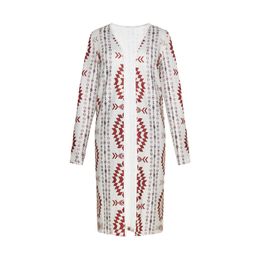 Gaya Strickjacke 'Festival' Damen Gr&ouml;&szlig;e M braun / flieder / dunkellila / offwhite