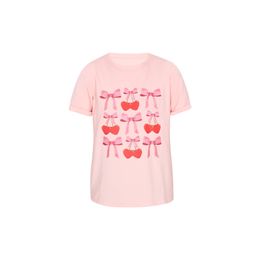 NALLY T-Shirt 'Fashion Look' Damen Gr&ouml;&szlig;e L oliv / rosa / rot