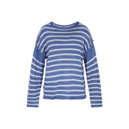 NALLY Pullover 'Fashion Look' Damen Gr&ouml;&szlig;e M saphir / wei&szlig;