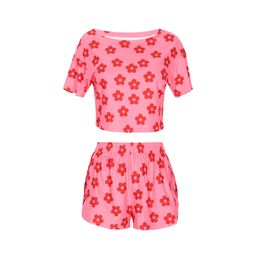 NALLY Shorty Damen Gr&ouml;&szlig;e XL pink / rot Winterkleid
