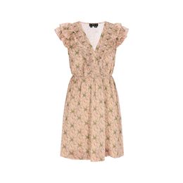 faina Kleid 'Fashion Look' Damen Gr&ouml;&szlig;e 38 beige / kitt / gr&uuml;n / rosa
