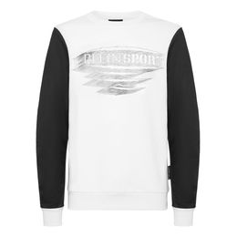 Plein Sport Sweatshirt Herren Gr&ouml;&szlig;e XS schwarz / silber / wei&szlig;