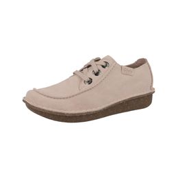 Clarks Schn&uuml;rschuh 'Funny Dream' Damen Gr&ouml;&szlig;e 43 puder Sommerschuhe