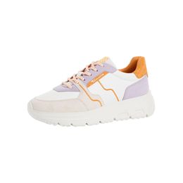 Tamaris Sneaker Damen Gr&ouml;&szlig;e 40 hellbeige / helllila / orange / wei&szlig;