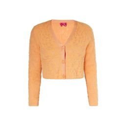 Swirly Strickjacke Damen Gr&ouml;&szlig;e M orange