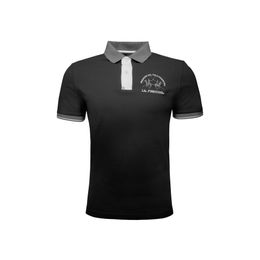 La Martina Shirt 'MAP005' male size M Grey / Black / White