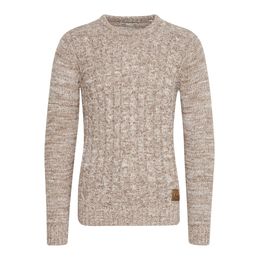 !Solid Pullover 'Philemon' Herren Gr&ouml;&szlig;e M beige / braun
