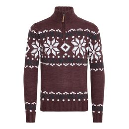 !Solid Sweater 'Norwin' male size XXL Navy / Wine red / White