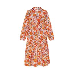 Gaya Kleid 'Casual' Damen Gr&ouml;&szlig;e 36 orange / puder / dunkelrot / wei&szlig; Winterkleid