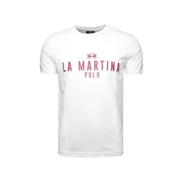 La Martina T-Shirt 'Mar322' Herren Gr&ouml;&szlig;e S wei&szlig;
