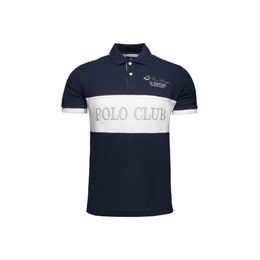 La Martina Poloshirt Herren Gr&ouml;&szlig;e XXL dunkelblau / wei&szlig;