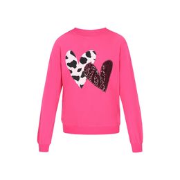 NALLY Sweatshirt 'Fashion Look' Damen Gr&ouml;&szlig;e S pink / schwarz