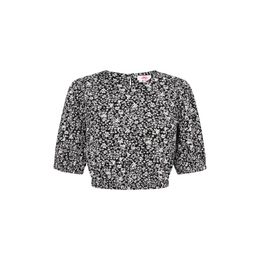 swirly Blouse 'Spring Summer' female size S Black / White