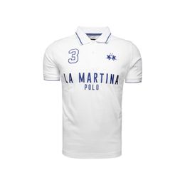 La Martina Poloshirt 'Map320 ' Herren Gr&ouml;&szlig;e XL dunkelblau / wei&szlig;