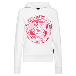 Plein Sport Sweatshirt 'Tiger' Damen Gr&ouml;&szlig;e 5XL rosa / magenta / wei&szlig;