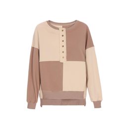 Swirly Sweatshirt Damen Gr&ouml;&szlig;e L beige / creme